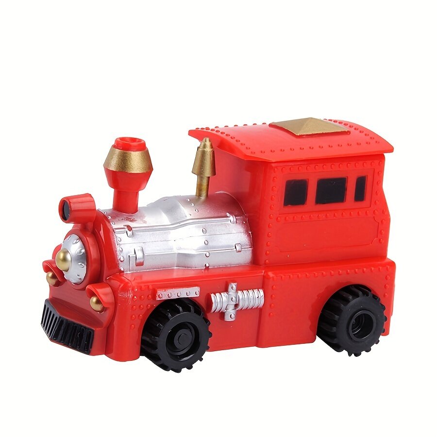 Детская игрушечная машинка в виде красного локомотива, следующая по нарисованной линии, с ручкой для рисования и автоматическим распознаванием дороги, подарок на Новый год и день рождения