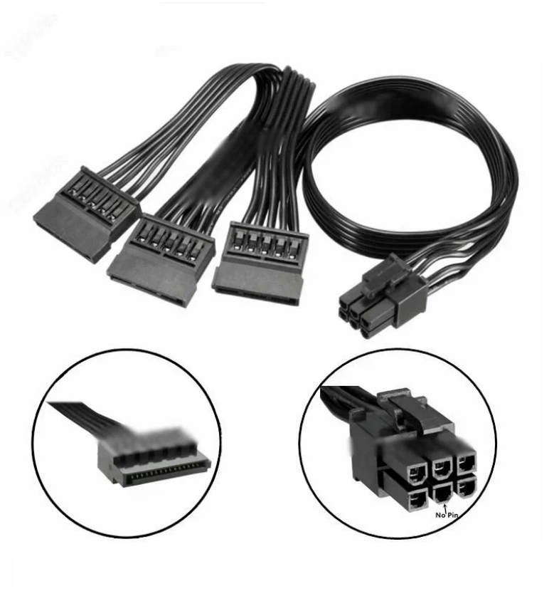 Модульный кабель питания для графического процессора P750GM P850GM P1000GM PCIe 8-контактный, 6+2-контактный, двойной 8-контактный, процессорный 4+4-контактный, SATA Molex ATX 24-контактный