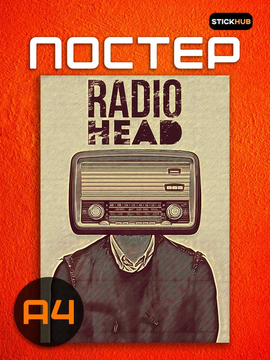Постеры на стену интерьерные RadioHead