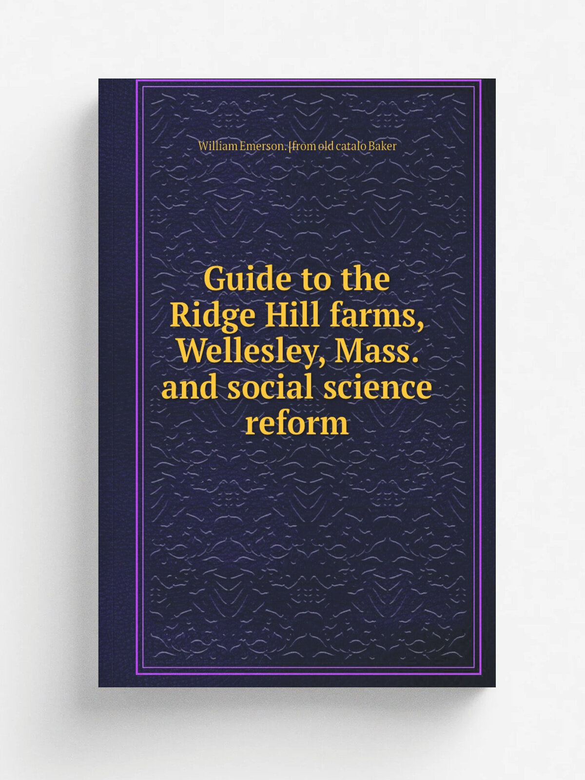 Guide to the Ridge Hill farms, Wellesley, Mass. and social science reform