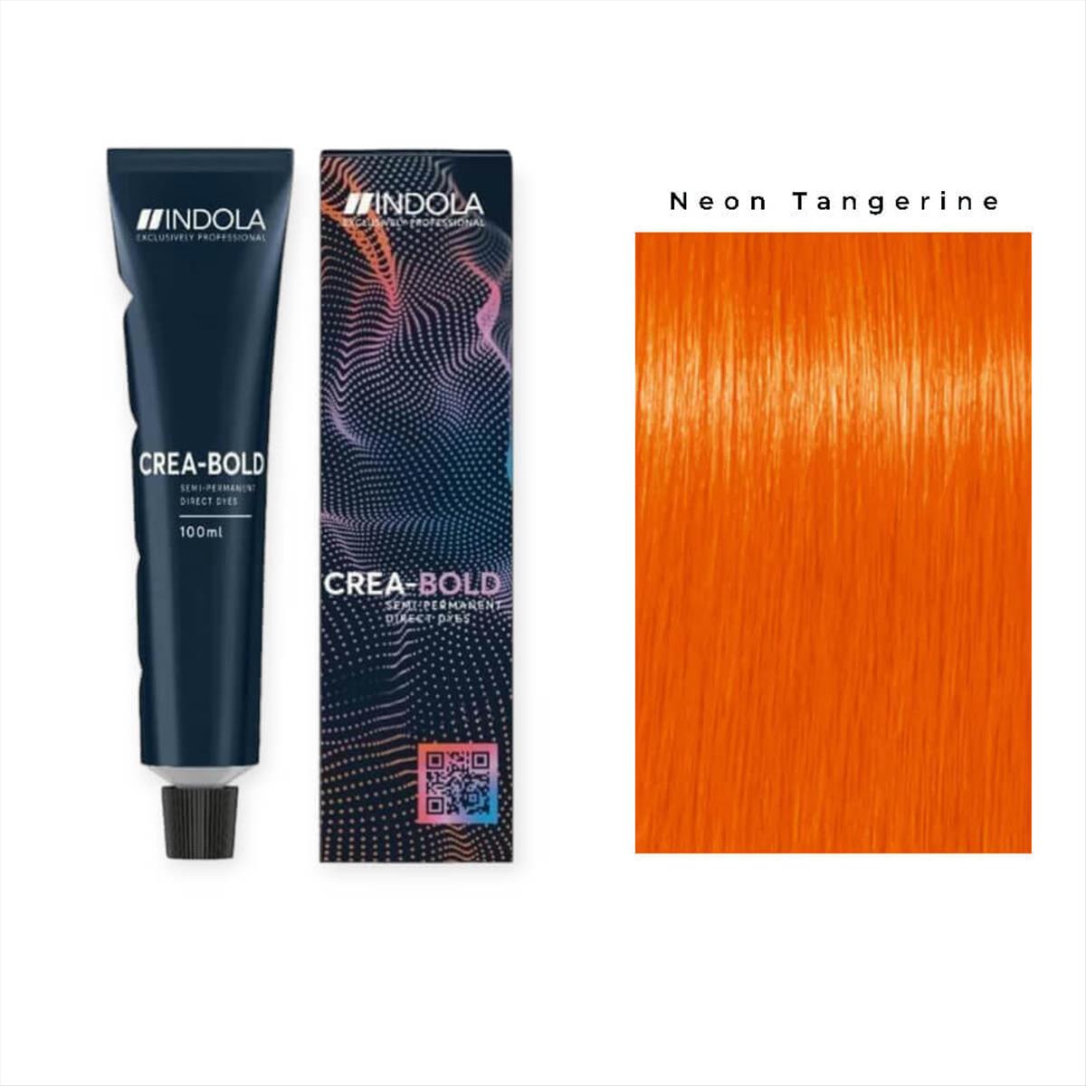 Indola Crea-Bold NEON TANGERINGE Полуперманентная тонирующая крем-краска для волос 100мл