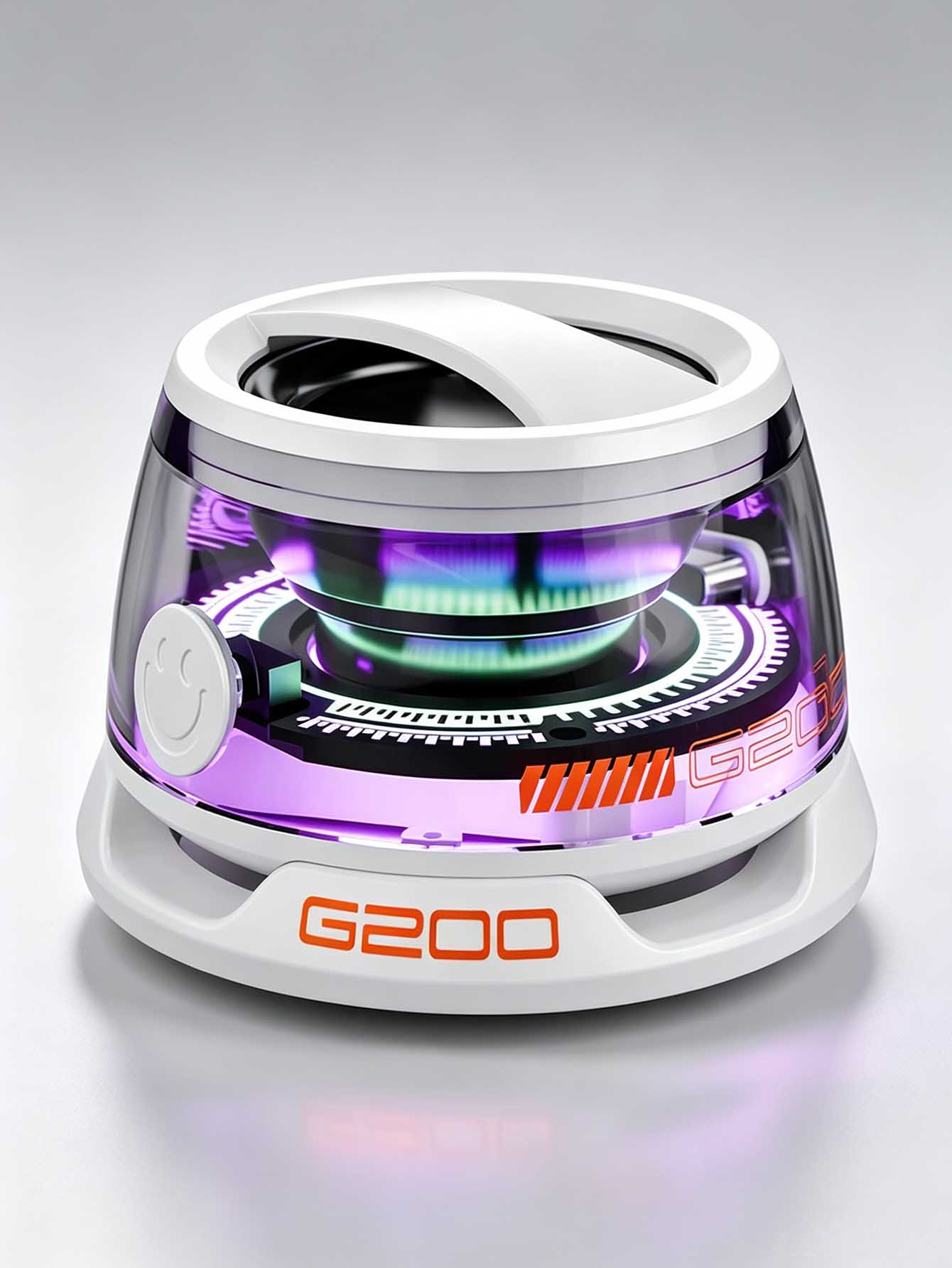 Портативная магнитная Bluetooth колонка G200, беспроводной динамик с RGB подсветкой, подставка для смартфона