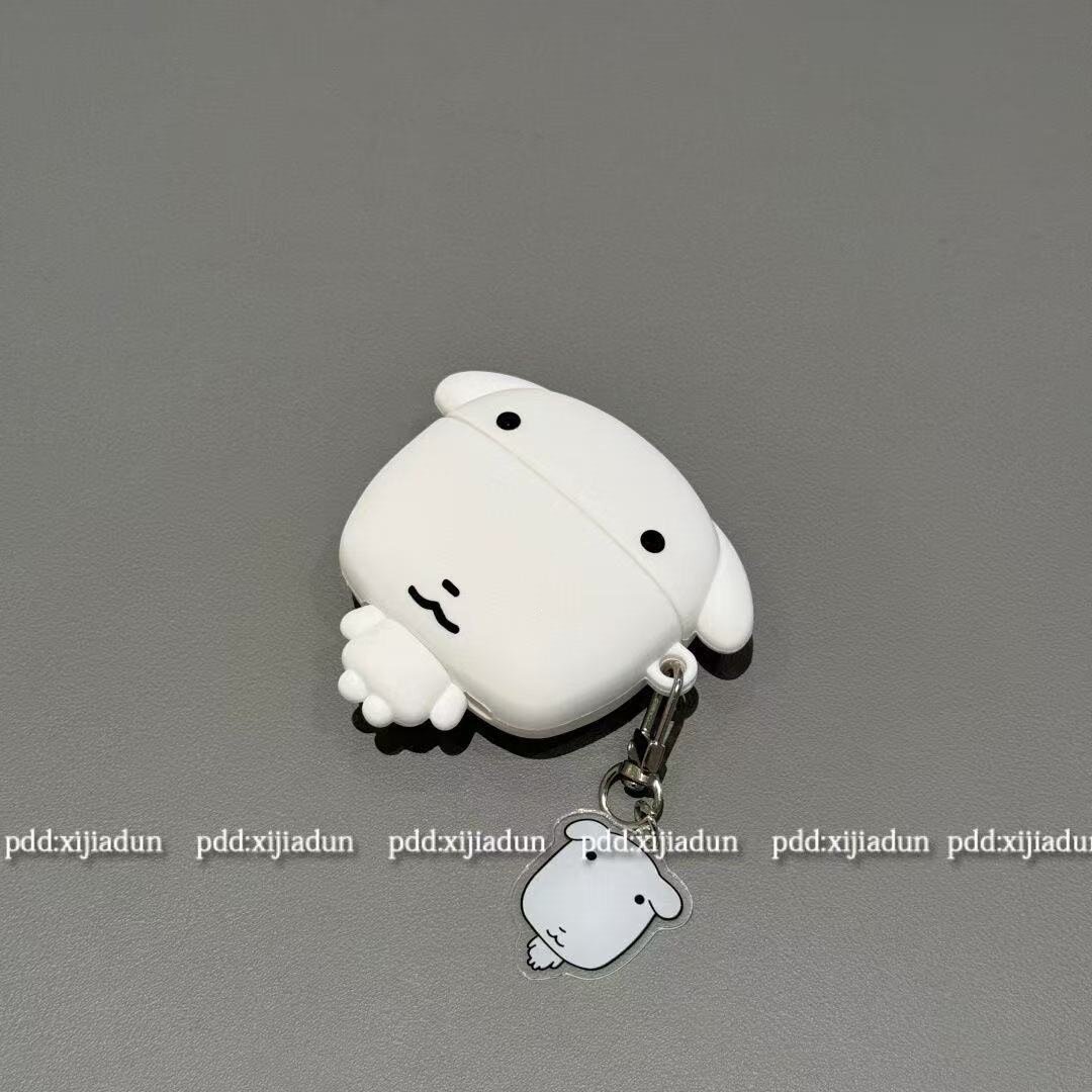 Милый чехол с кроликом Миффи подходит для AirPods Pro 3, чехол для беспроводных Bluetooth-наушников Apple 3/4/Pro 2, мягкий чехол.