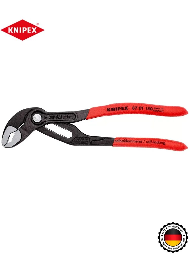 Клещи переставные Knipex COBRA зев 42, длина 180 мм KN-8701180,