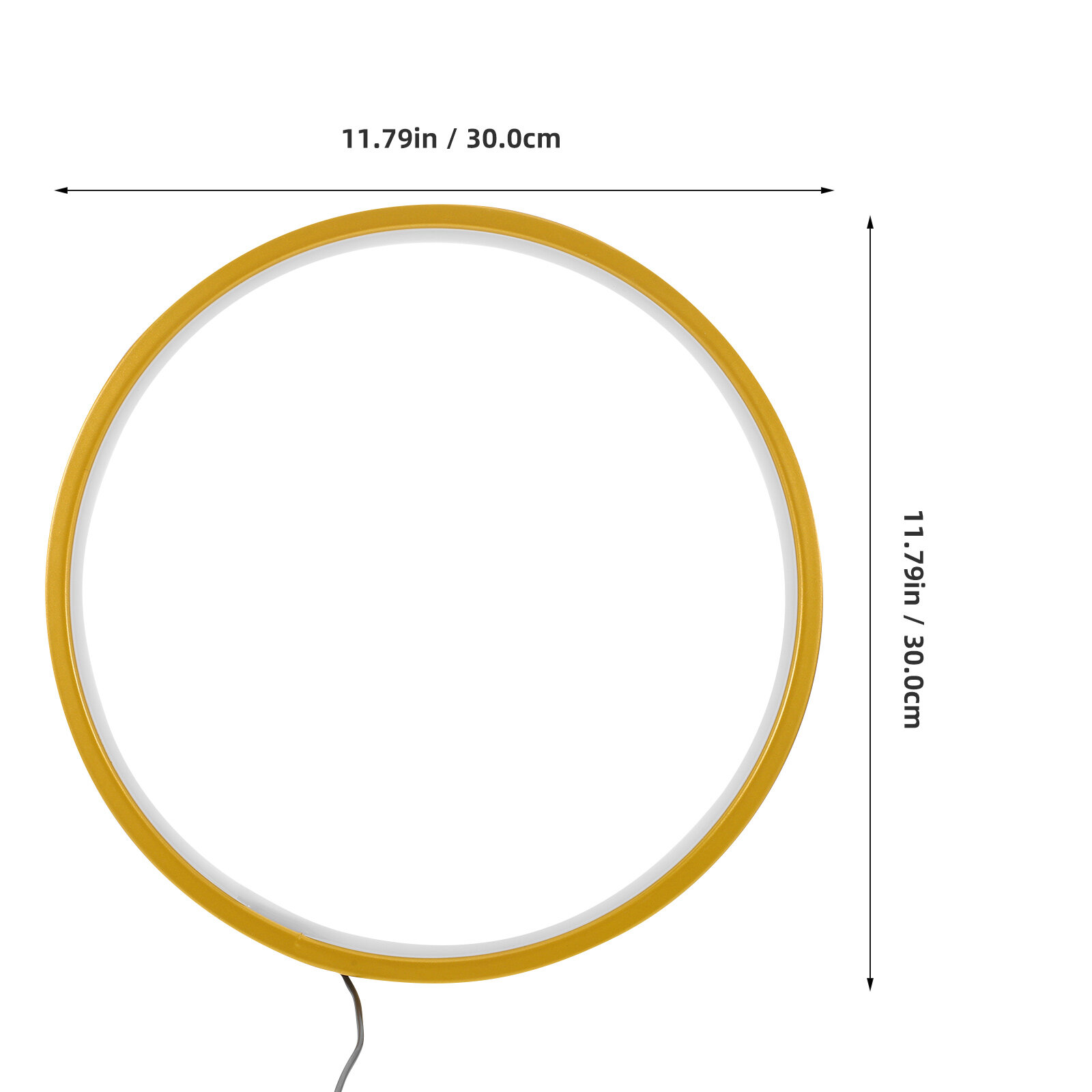 Золотое led кольцо с usb-подключением из металла и пластика для ароматического декора дома