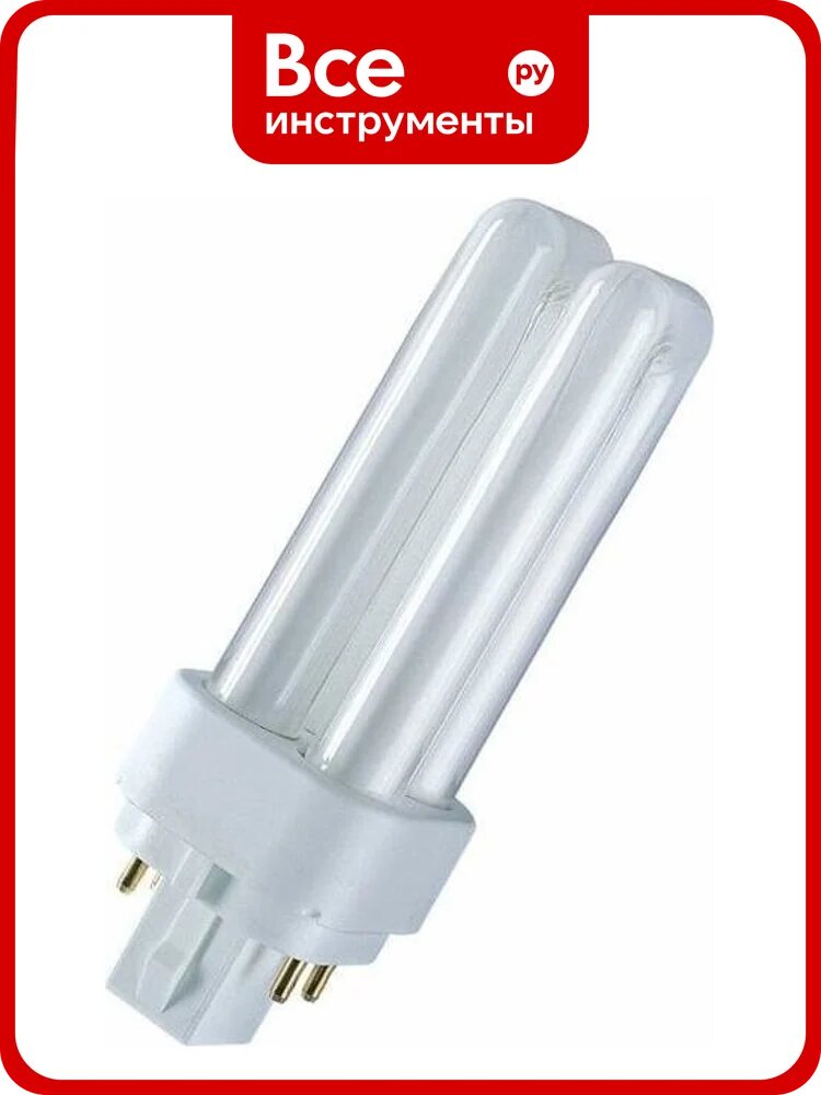 Люминесцентная компактная лампа DULUX D 26W/830 G24d-3 4050300025711 4099854123023