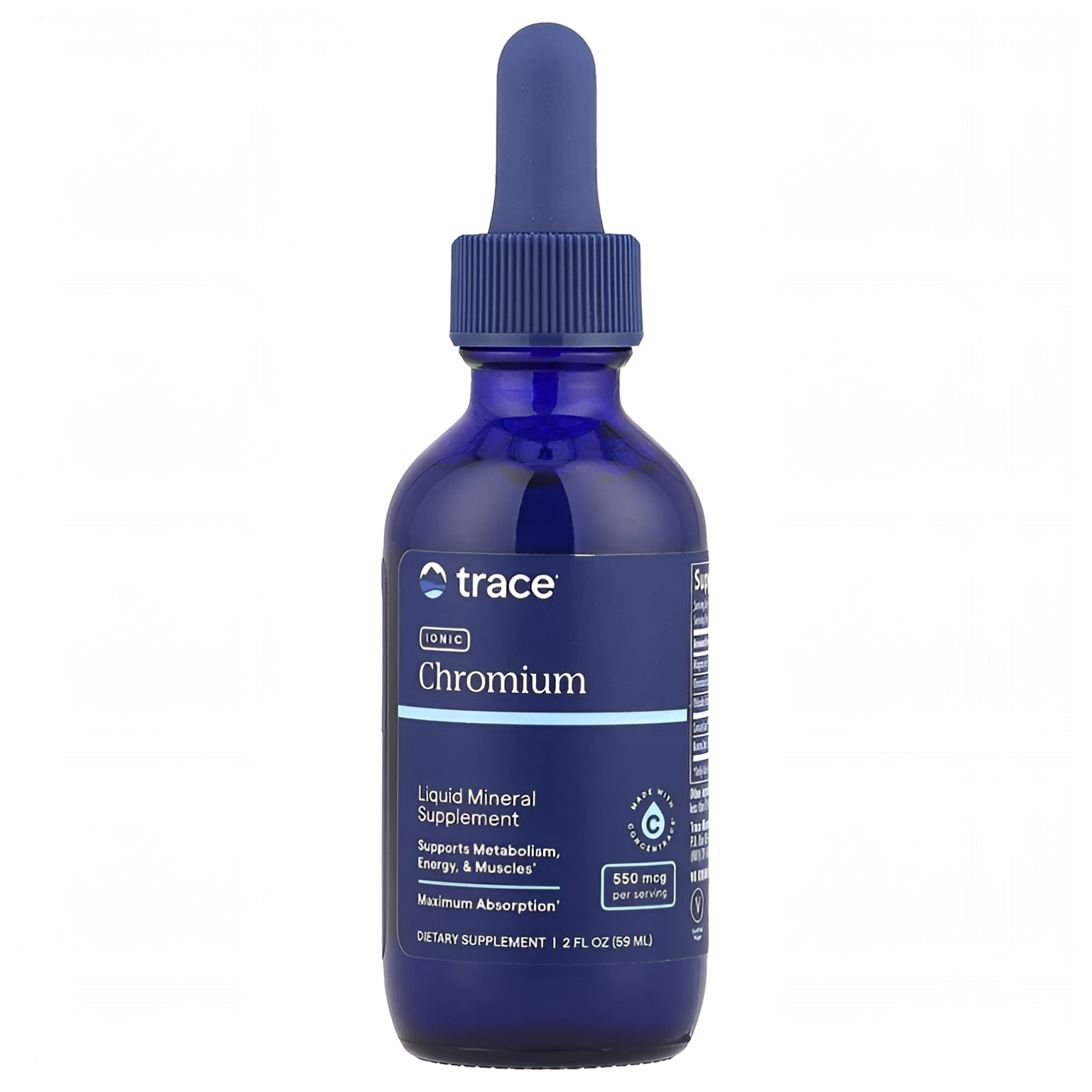 Trace Minerals Research Ионный хром 550 мкг 59 мл (2 жидкие унции)