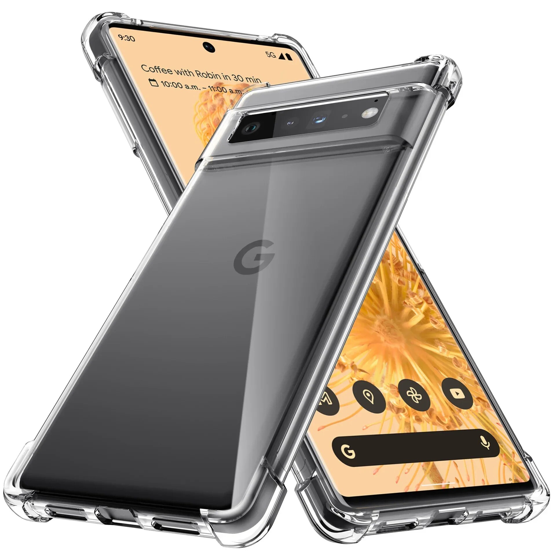 Защитный мягкий прозрачный чехол для Google Pixel 10 Pro XL 9A 8A 7A 7 8 9 6A 5G Пиксель Гугл 7А
