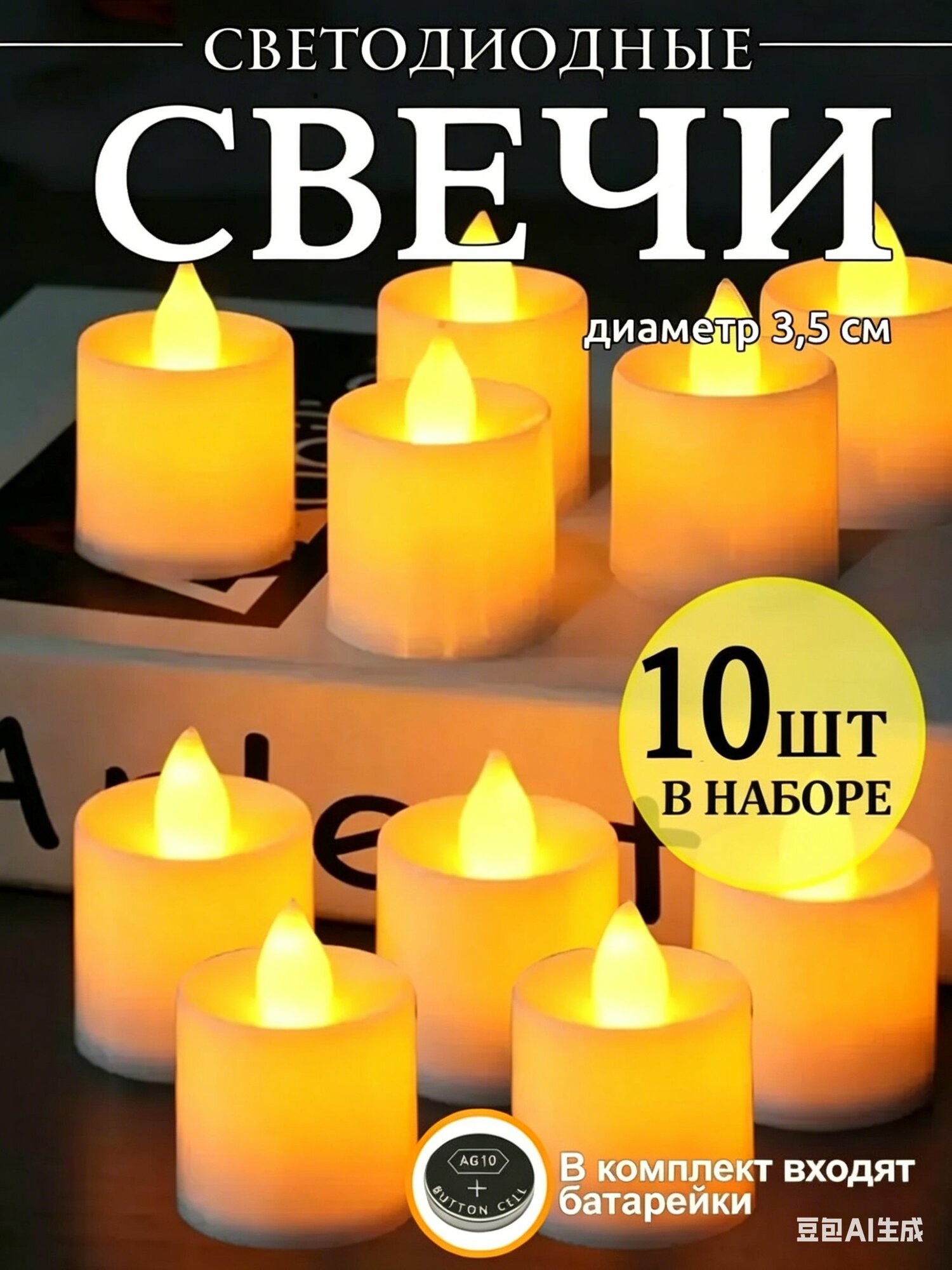 Светодиодные беспламенные свечи