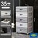 Комод пластиковый IKEA, 5 ящиков, 35х26x70.5 см, белый серый