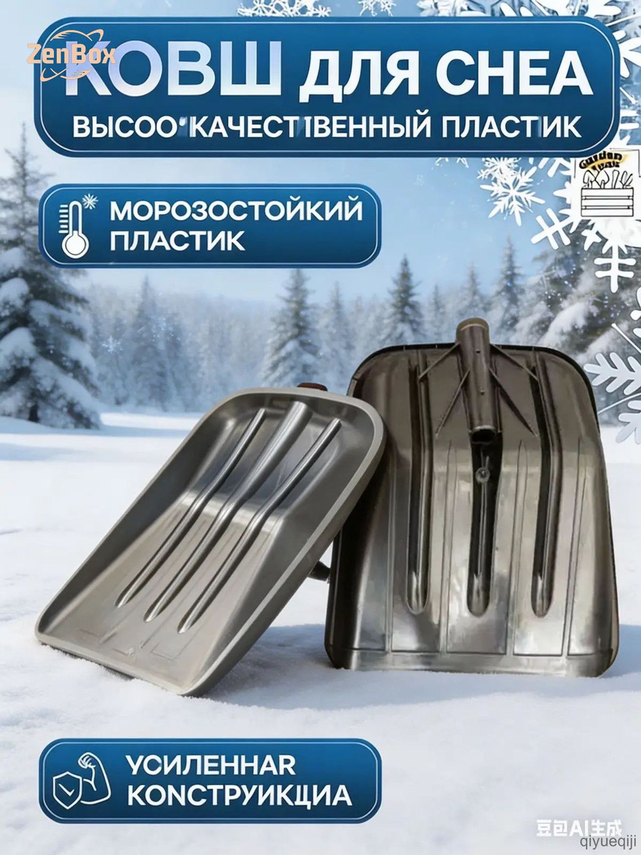Лопата для уборки снега 41 см