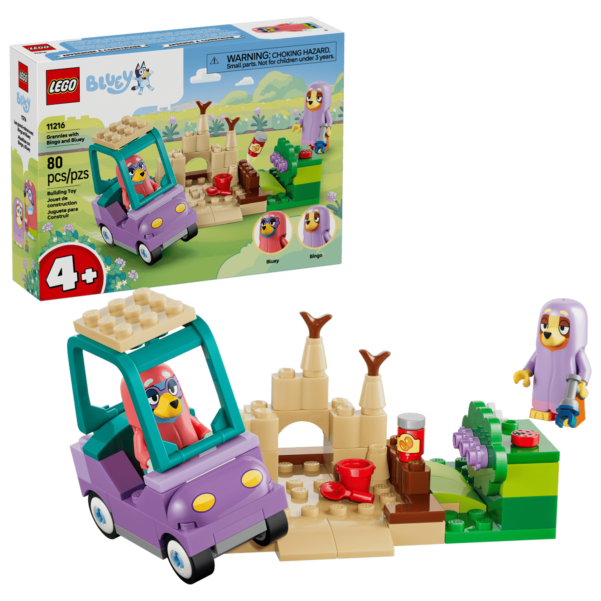 Конструктор DUPLO Бабушки с Бинго и Блуи 80 дет.