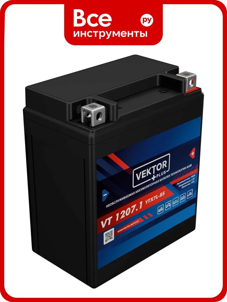 Аккумуляторная батарея VEKTOR PLUS VT 1207.1 Vektor Energy 19276