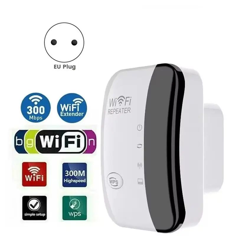 Wifi Ретранслятор Усилитель Беспроводного сигнала Extended Network Enhancer ЕС США Домашний маршрутизатор 300 м Через ст