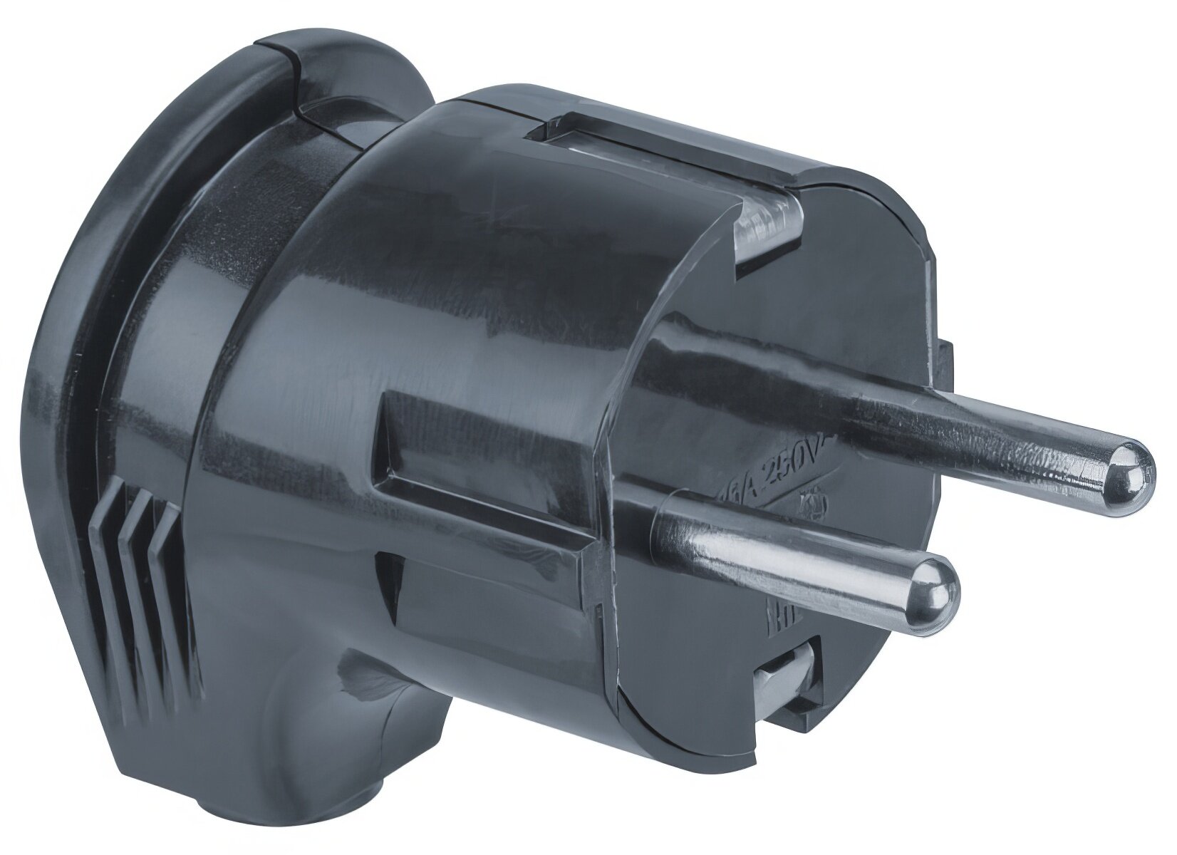 Вилка угловая NAVIGATOR NCA-PL04 16A E-BL с/з черная