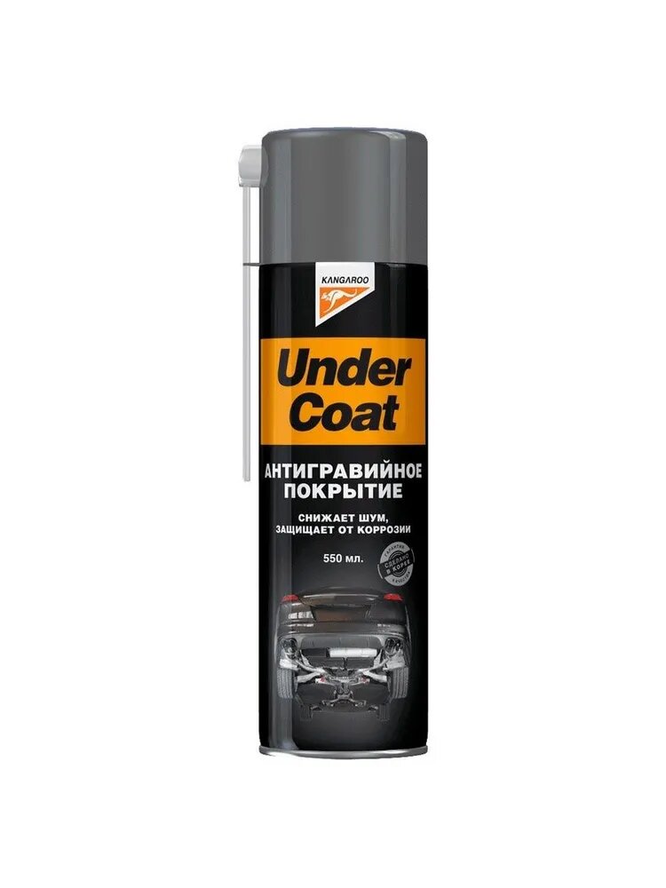 Покрытие для днища, на основе гудрона (антигравий) KANGAROO Under Coat, 550 мл