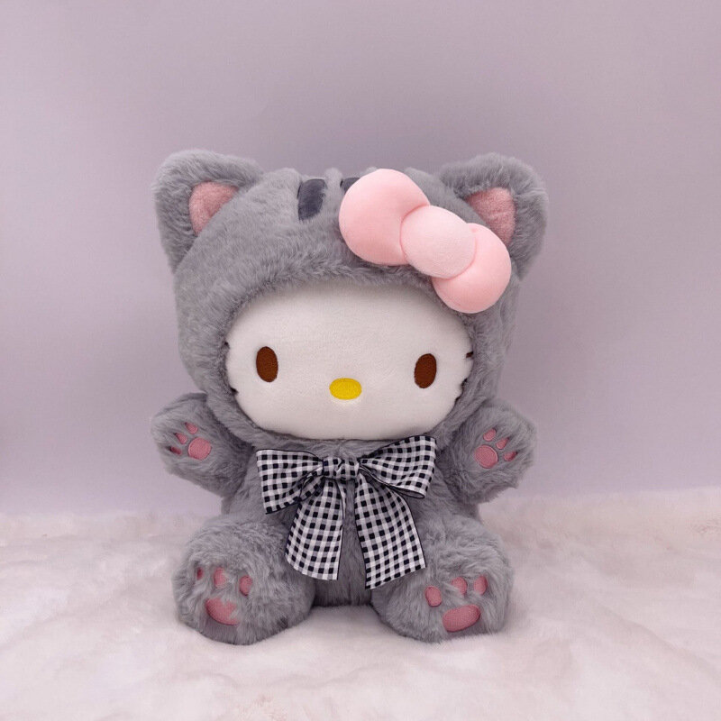 8-дюймовая мягкая игрушка КТ зимний мяу серая Sanrio оригинал игрушка