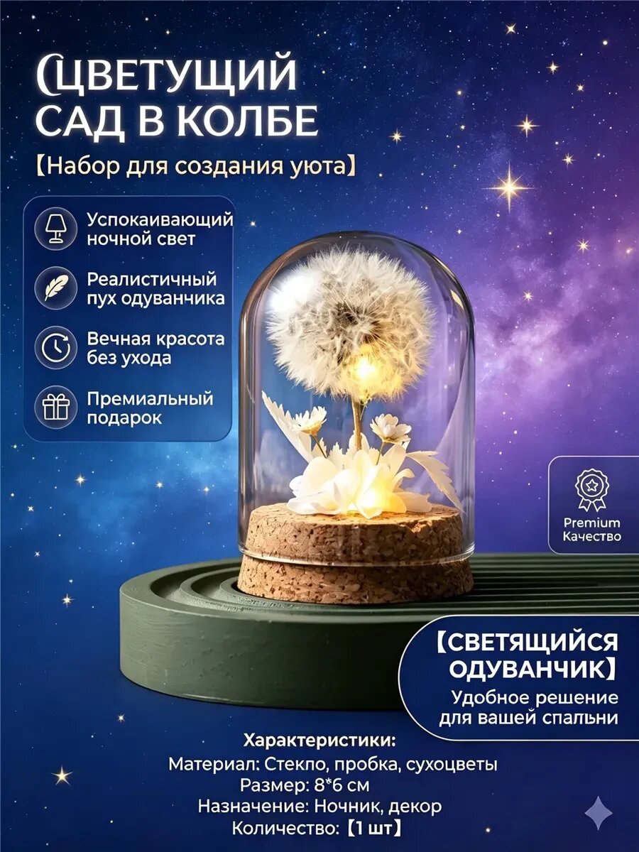 Цветущий сад в колбе