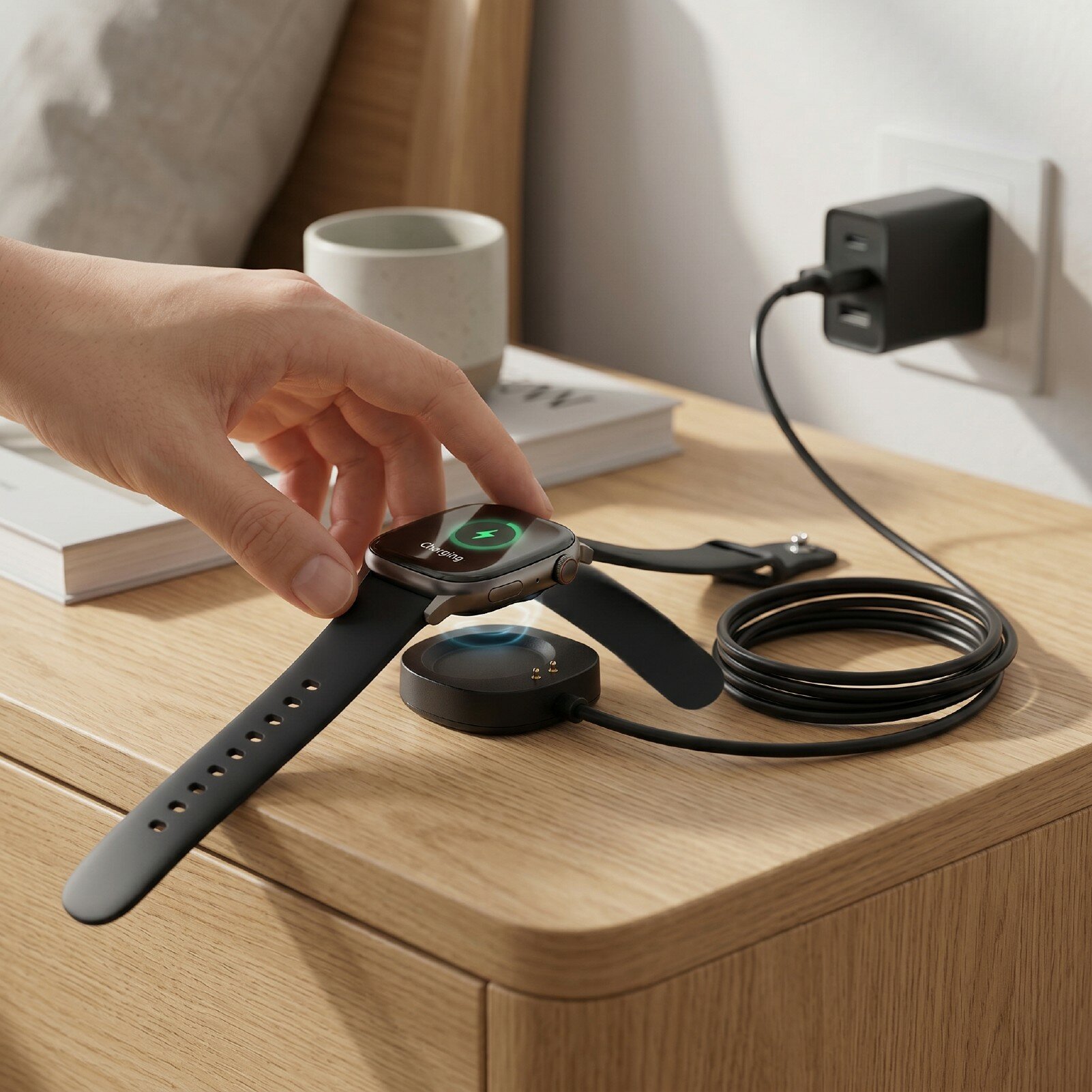 Кабель для зарядного устройства смарт-часов Подходит для Amazfit Helio Strap Balance 2 Balance T-Rex-3 Замена магнитного зарядного кабеля для смарт-часов длиной 1 м