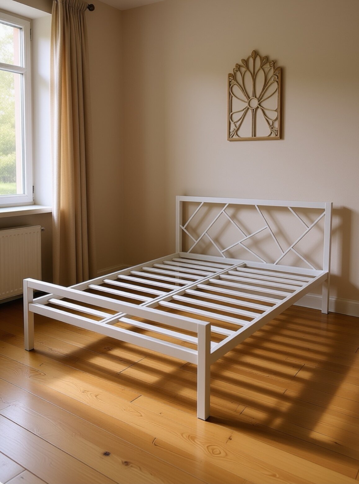 Кровать LOFT MEBEL "Цезарион", 120х200, металлическая, усиленная