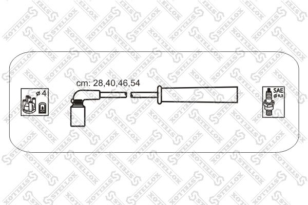 Комплект проводов зажигания Stellox 10-30044-SX
