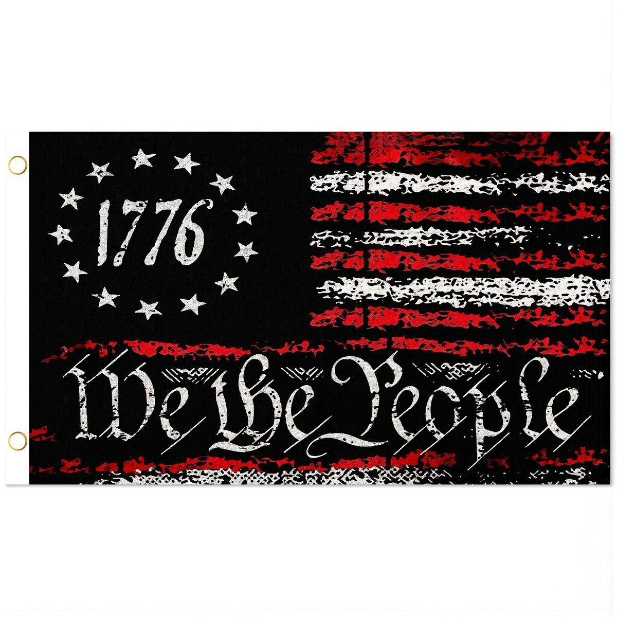 Флаг США 1776 в винтажном стиле 90х150 см, двойная печать, для внутреннего и наружного использования, декор на день независимости, баннер для праздника, Флаг США на День независимости