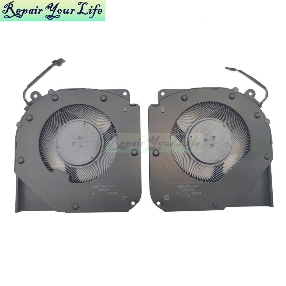 Охлаждающий вентилятор для ноутбука MECHREVO Yaoshi 15 Pro REPAIR YOUR LIFE CPU GPU Fan