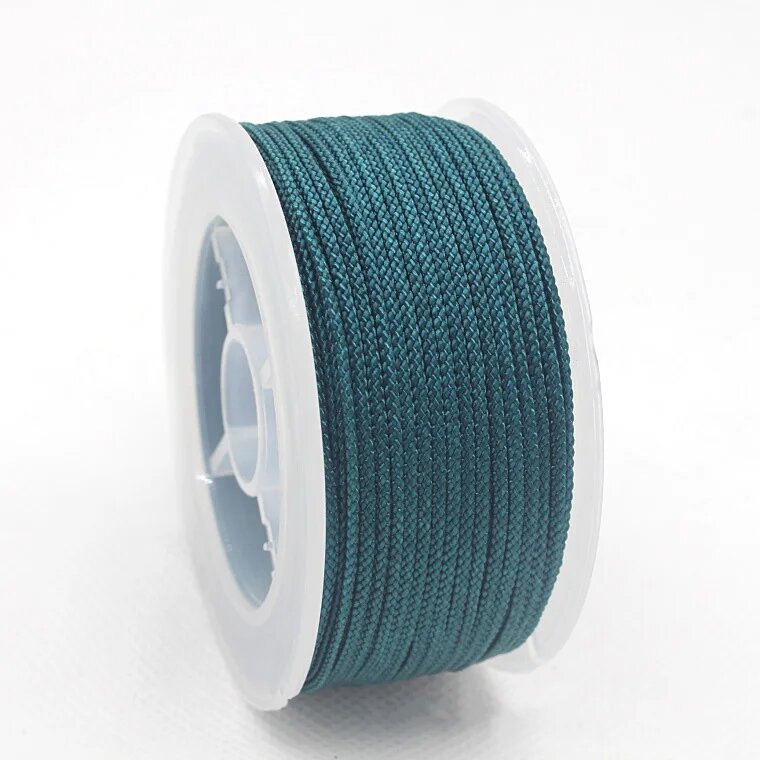 Нейлоновый шнур 1.5 мм, 24 м, цвет: peacock blue