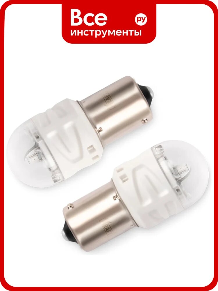 Светодиод KRAFT PR21W (BA15s) 9-18v red (2 шт. Блистер) KT 700258