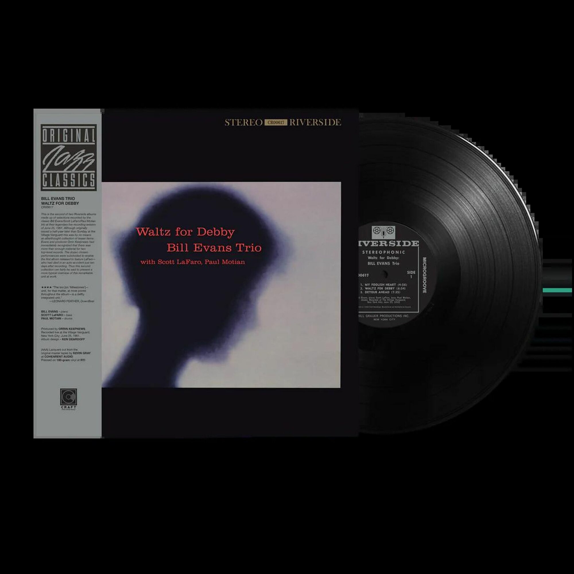 Виниловая пластинка Bill Evans - Waltz For Debby (LP) 2023, Original Jazz Classics Series