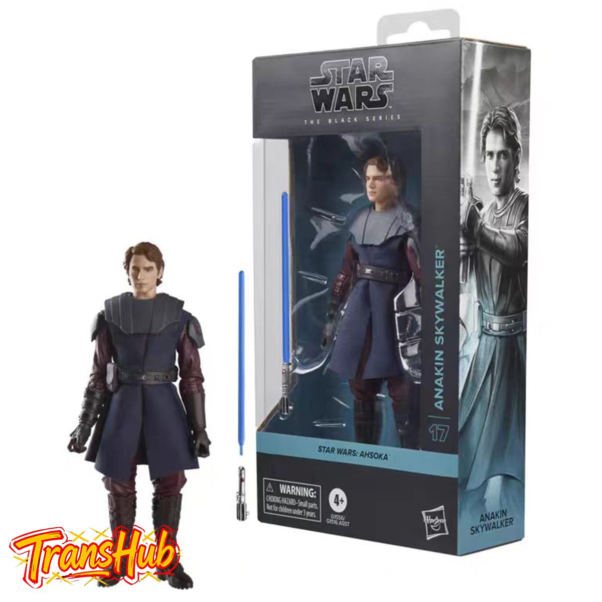 Коллекционная фигурка Hasbro Star Wars The Black Series Anakin Skywalker #17 (Star Wars: Ahsoka) 6-Inch Collectible Action Figure