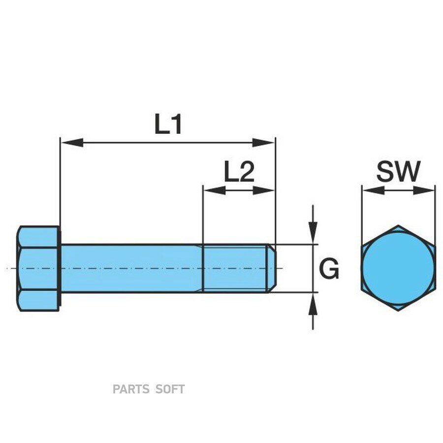 BPW 0334016040 03.340.16.04.0 болт рессоры ! M36x4x185 \BPW