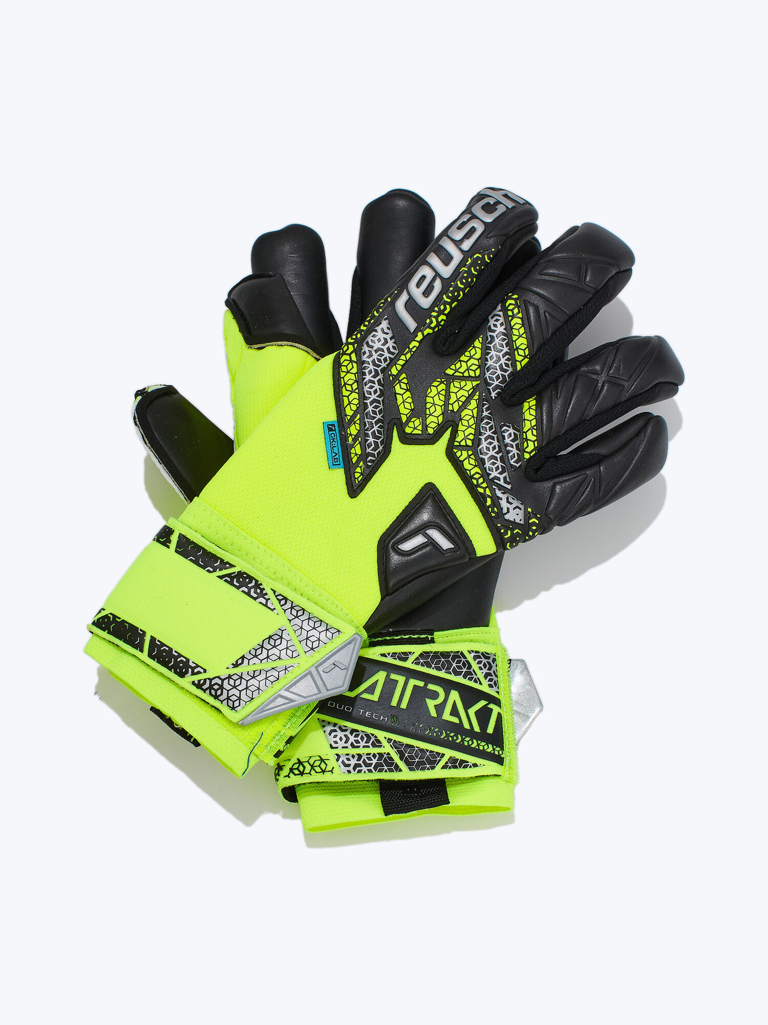 Перчатки вратарские Reusch Attrakt Duo 5570025-2025, размер 10.5 (10.5 Размер), Желтый - Черный