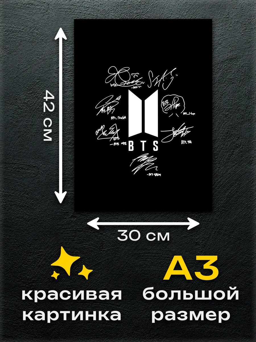 Постеры на стену BTS — фото 1