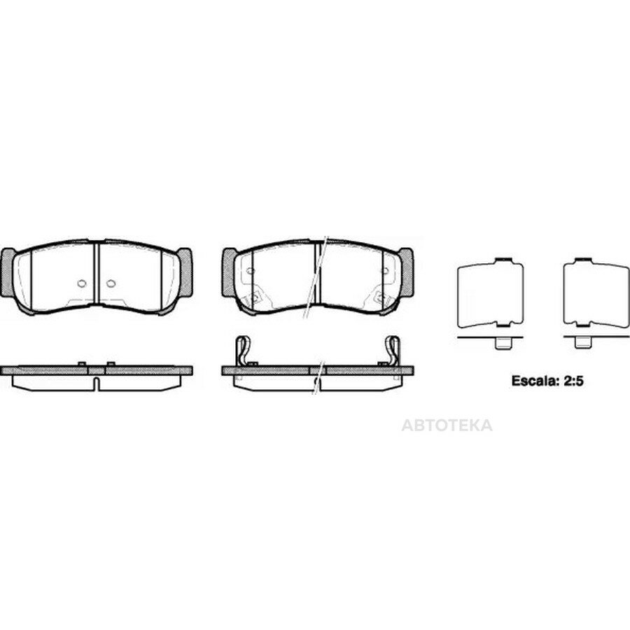 Колодки тормозные HYUNDAI SANTA FE 06- задн. с датчиком REMSA 123902