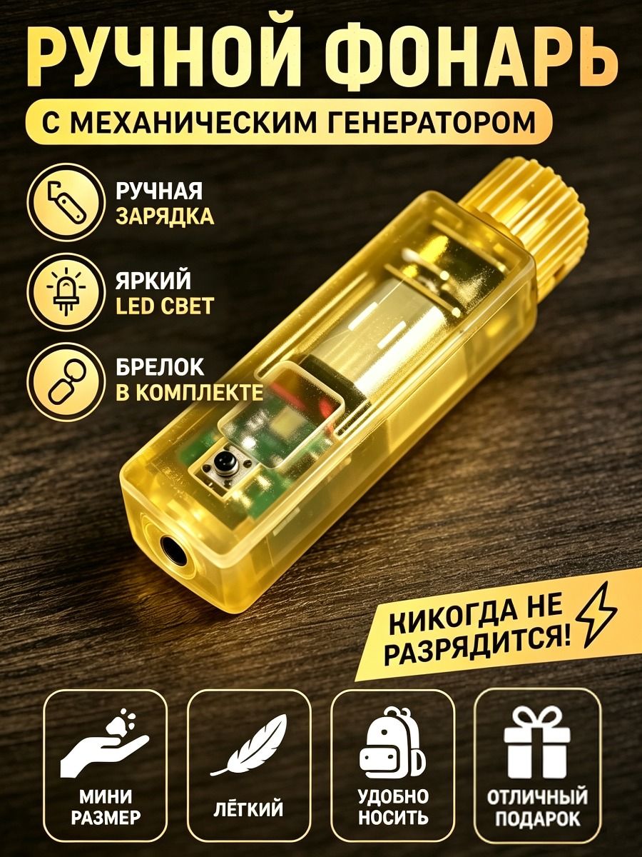 Фиджет игрушка EDC Антистресс: Ручная Самогенерирующая Лампа, Для Снятия Тревоги