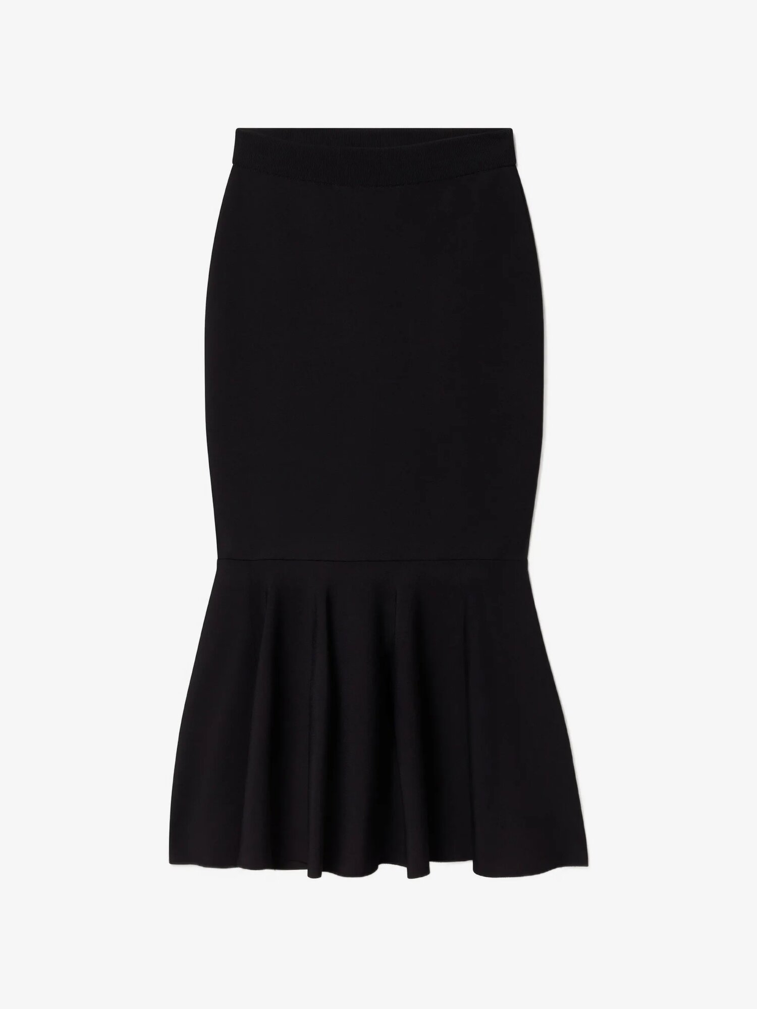 Юбка Stella McCartney Compact-knit flared midi skirt