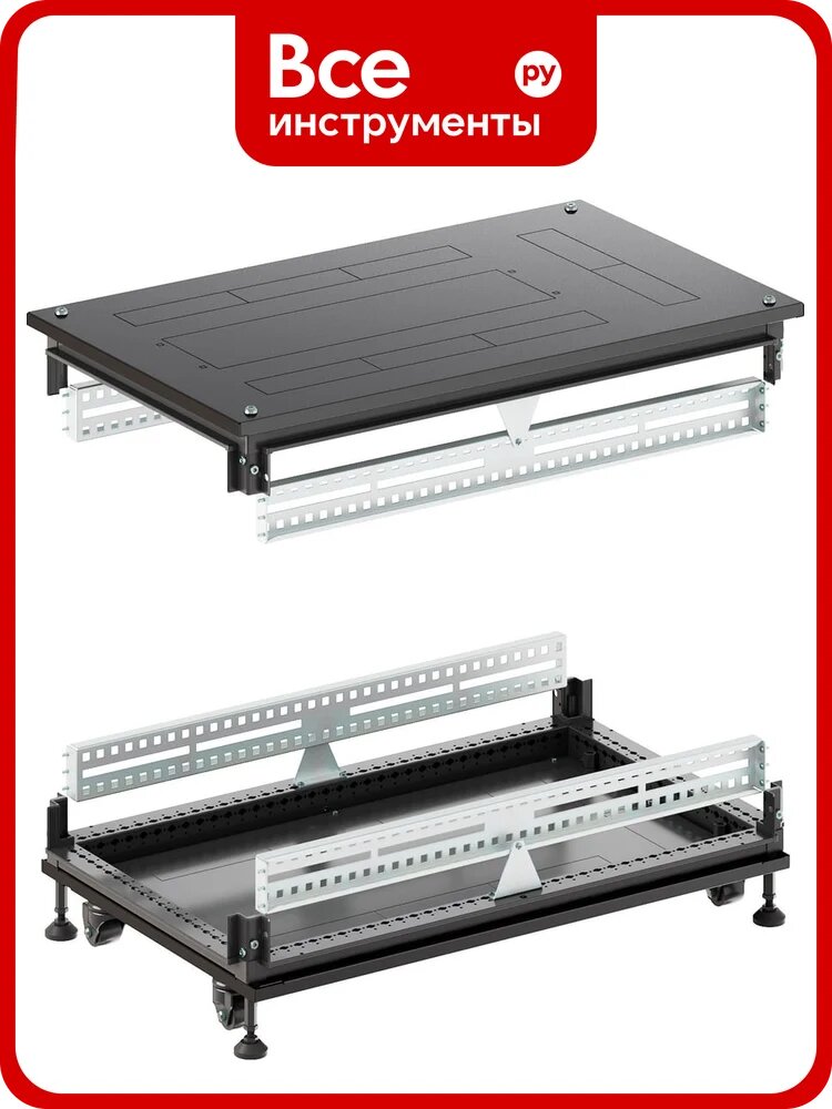 Крыша основание преперфорированные DKC IT CQE 600x1000, RAL9005 RBIT610F