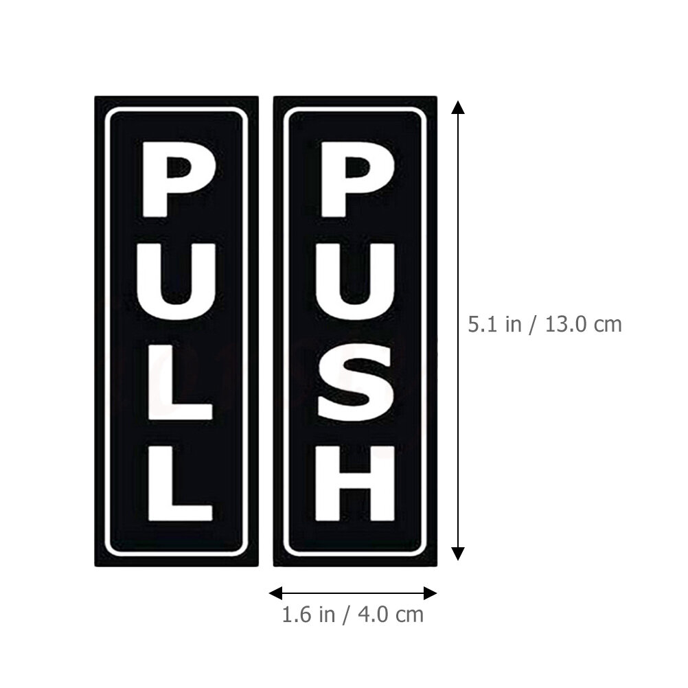 6 Наборов Наклеек На Двери Push Pull Знаки Для Дверей Салона Бара Магазина 13X4X0 1Cm