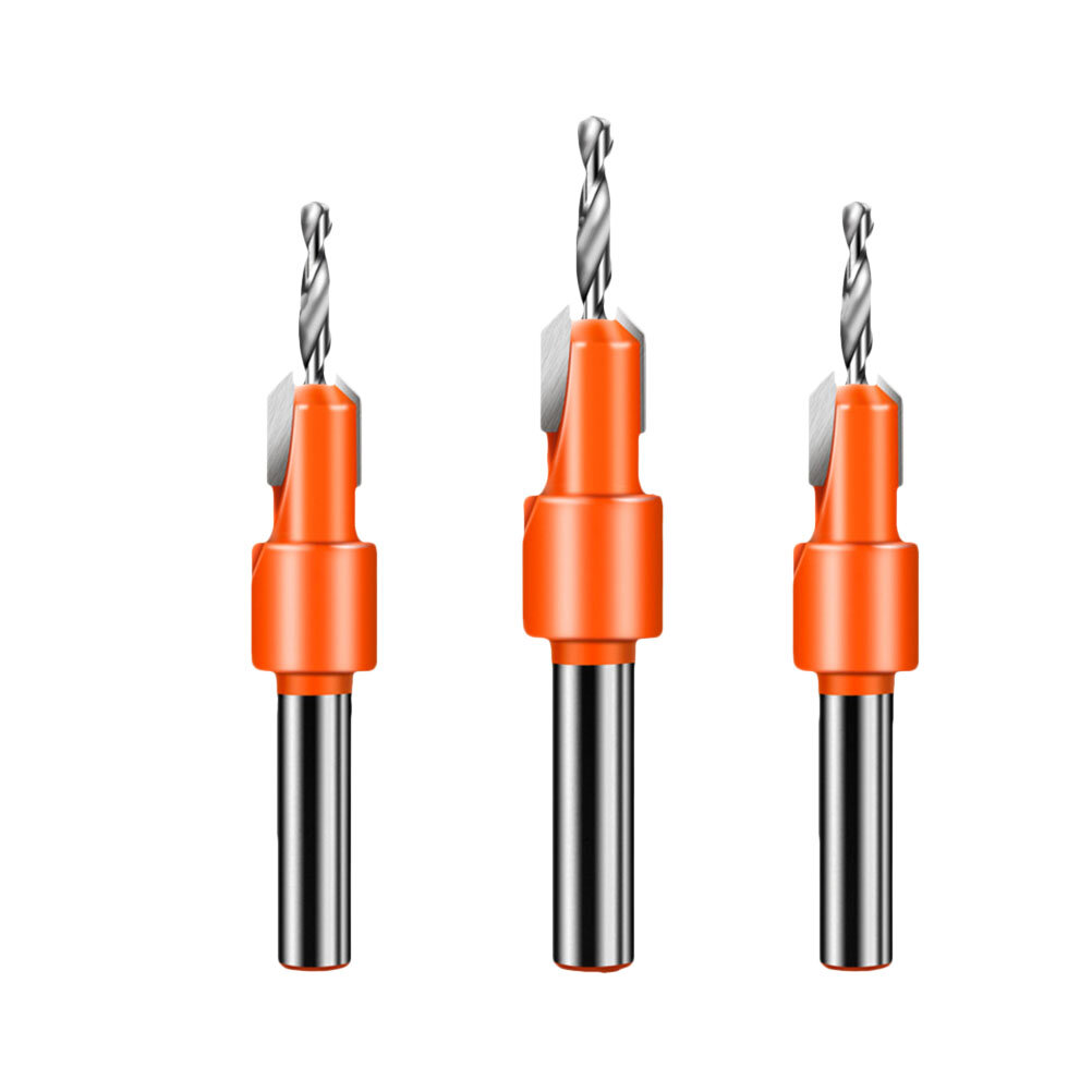 Набор Из 3 Шт Дрели С Конусным Наконечником Из Сплава Для Дерева Φ2 8*8Mm Φ3 0*8Mm Φ3 2*8Mm