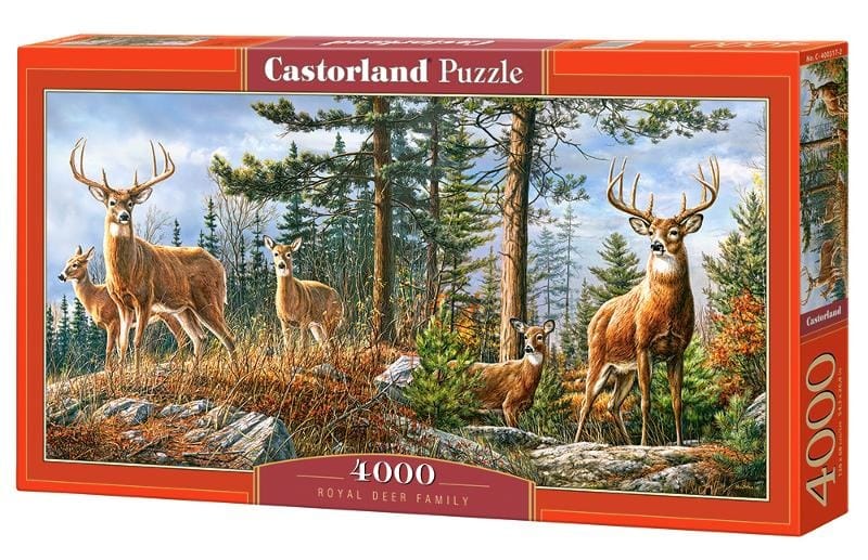 Пазл Castorland Castor Royal Deer Family, 4000 элементов, 139 x 68 см