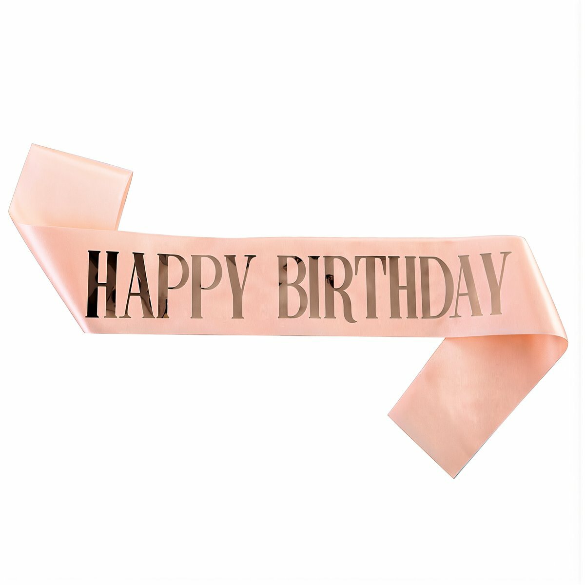 Праздничный декор для дня рождения лента для плеч HAPPY BIRTHDAY для проведения мероприятия с фотозоной в кафе