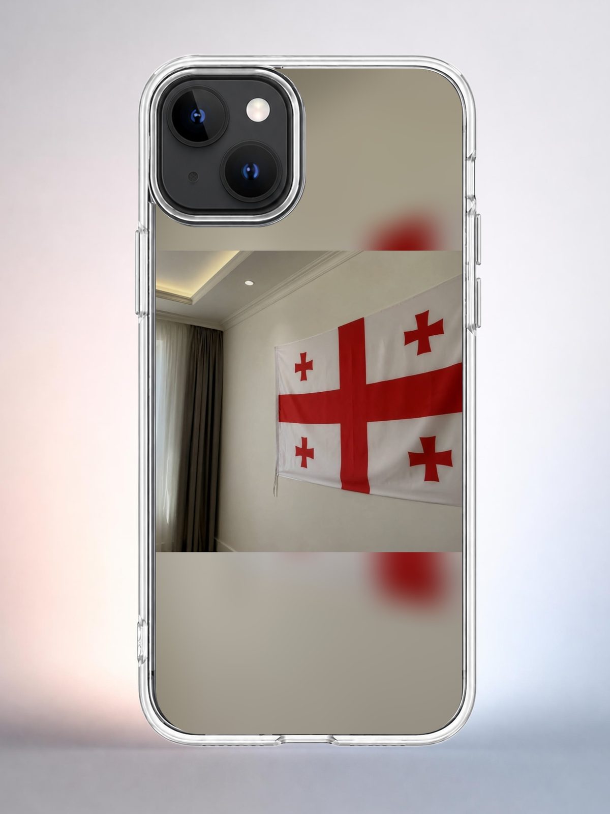Чехол iPhone 13 Флаг Грузии Y2K Indie Sleaze