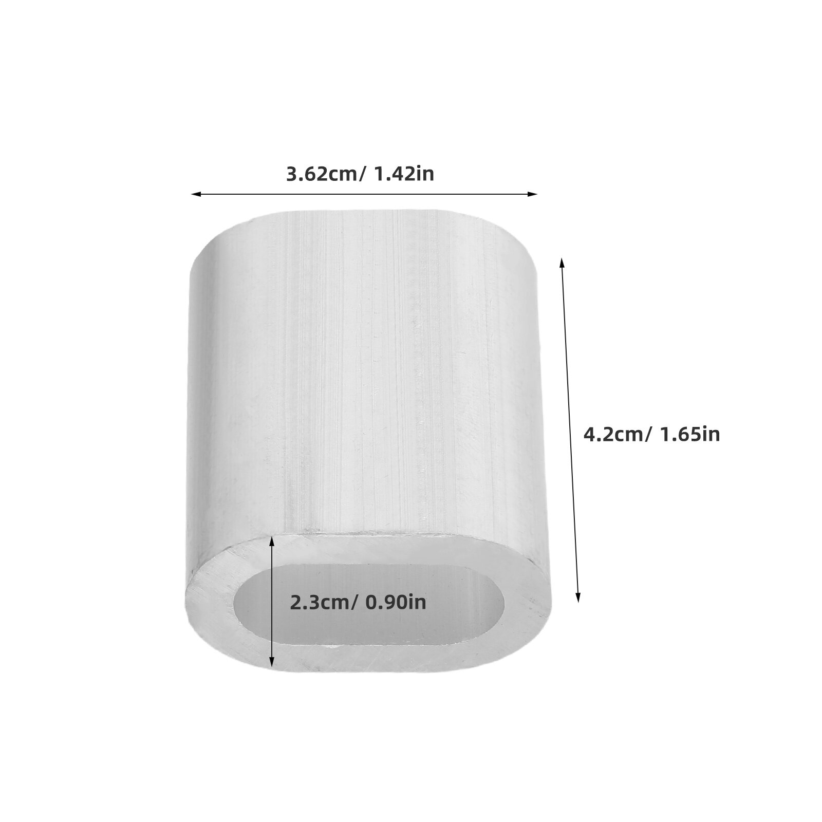 Набор алюминиевых стальных зажимов для троса 12 мм из 10 шт для стальной проволоки