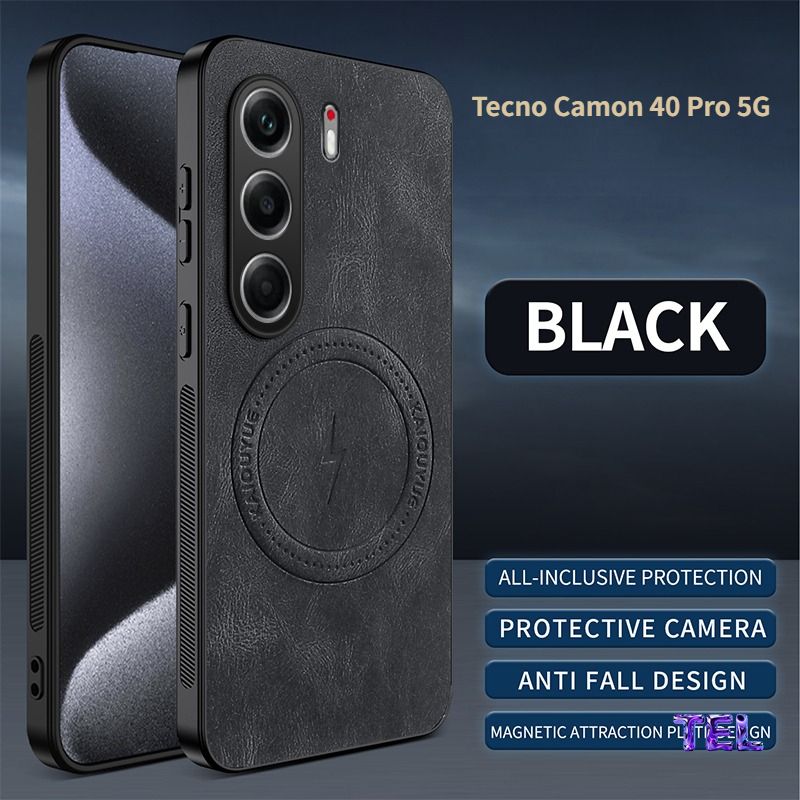 Роскошная кожа MagSafe Чехол для Tecno Camon 40 Pro 5G ( Текно Камон 40 Pro 5G )