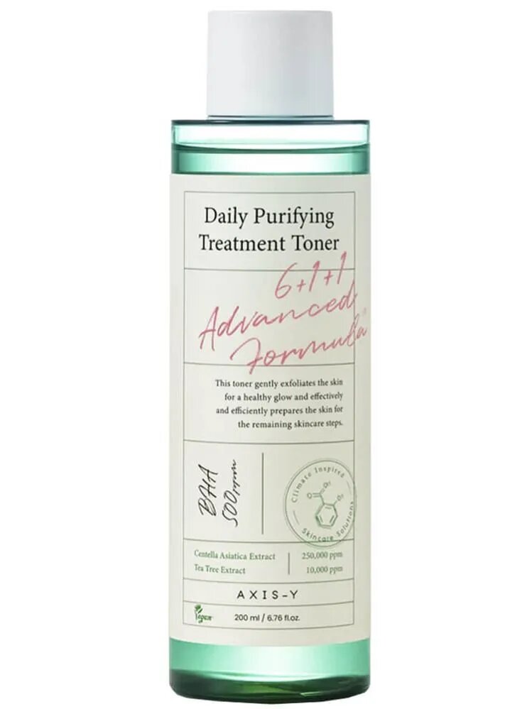 AXIS-Y Тоник для проблемной кожи с центеллой и BHA-кислотой Daily Purifying Treatment Toner 200 мл.