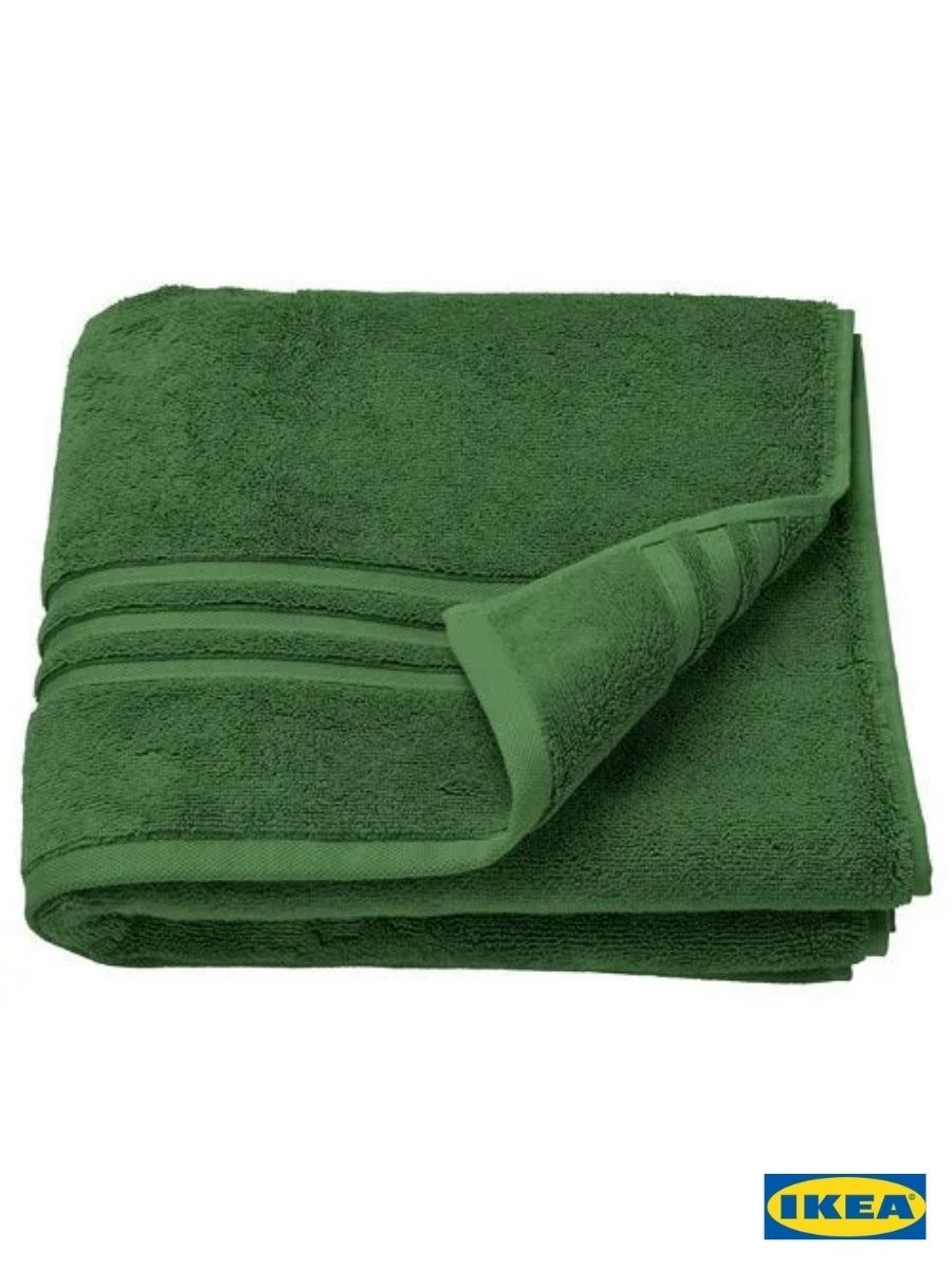 IKEA Полотенце банное 70x140 см, вата, зеленый, 1 шт