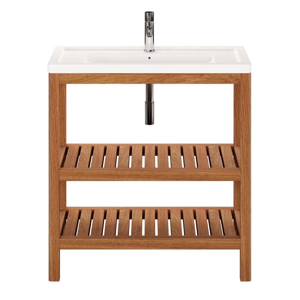 Консоль под раковину Creto Provence 85 напольная, wood