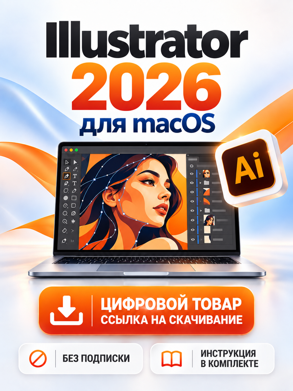 Illustrator 2026 для macOS Apple (не ключ, подробности в описании)