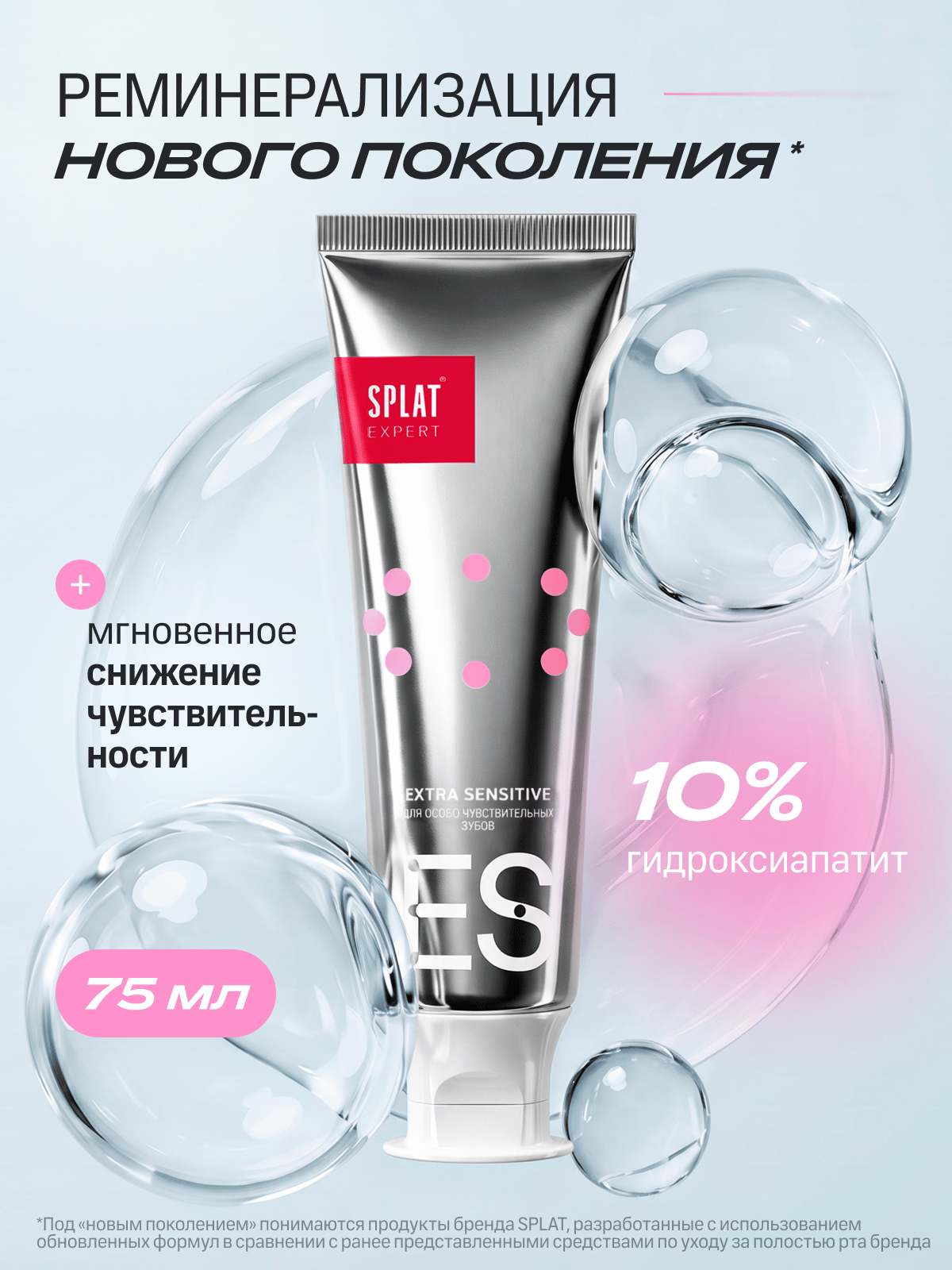 Зубная паста для особо чувствительных зубов SPLAT (сплат) Expert Extra Sensitive. 75 мл